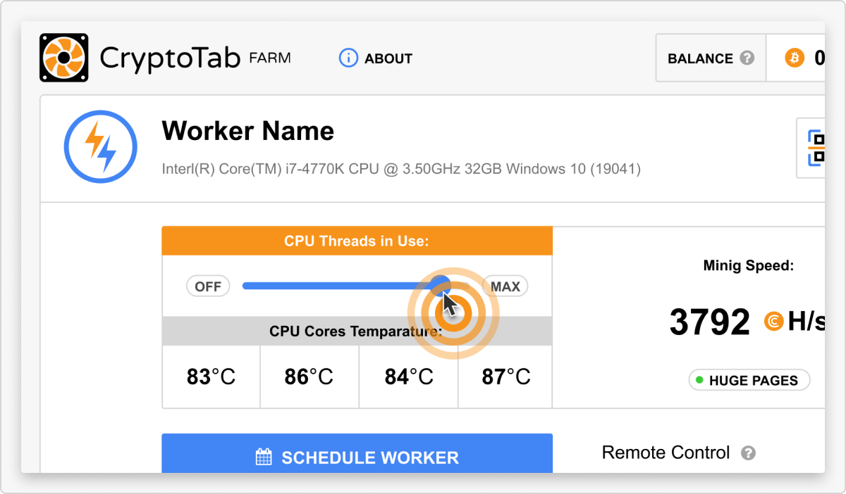 CryptoTab Farm – Install your first miner and start earning